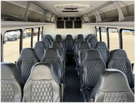 Charter and Shuttle Bus Upholstery Seat Covers, Global Customs